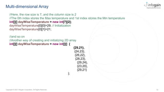 Arrays are used in java to holding more.pptx