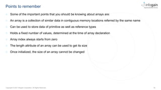 Arrays are used in java to holding more.pptx
