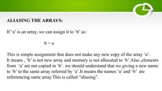Array-single dimensional array concept .pptx