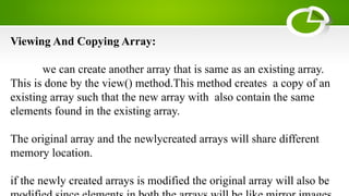 Array-single dimensional array concept .pptx