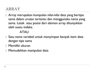 ARRAy coding c++ informatika universitas hasanudin.pdf