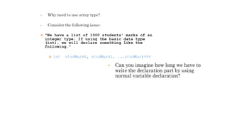 ARRAY in python and c with examples .pptx