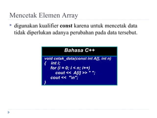Array satu-dimensi | PPT