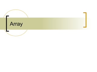 Array 22 | PPT