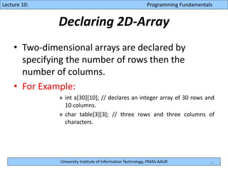 2D-Array | PPTX