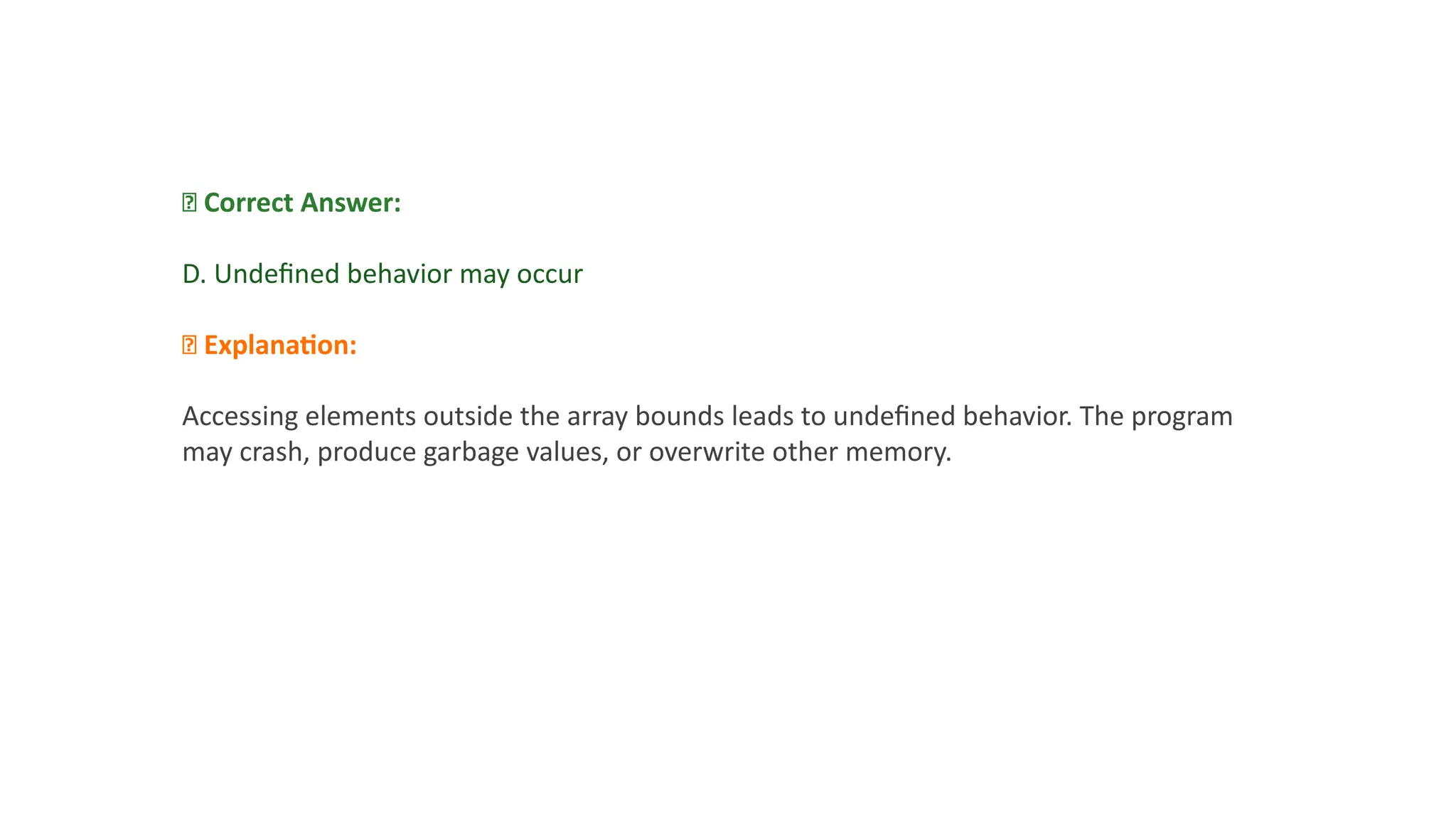 arrays in c Programming and mcqs represented | PPTX