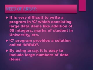 Array and string | PPTX