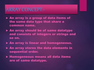 Array and string | PPTX