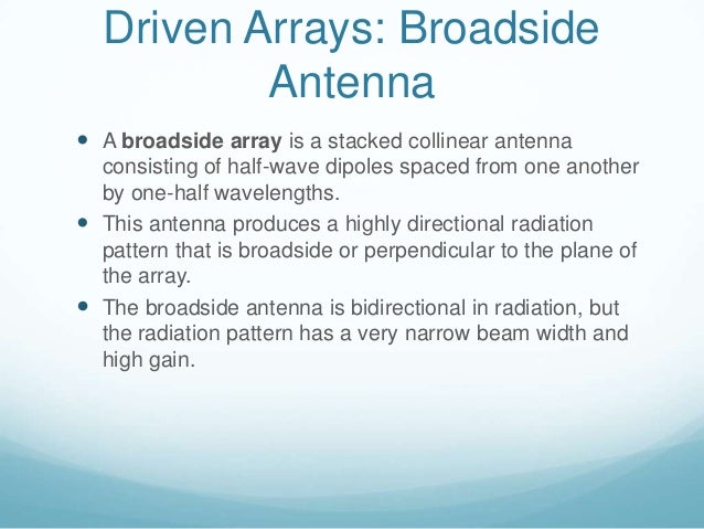 Array antennas
