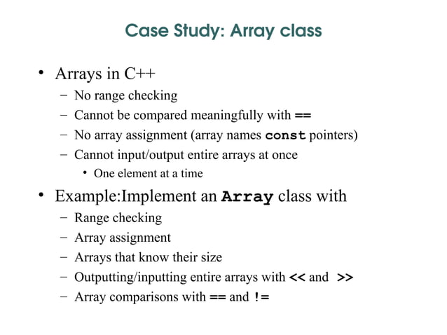 Operator overloading Object Oriented Programming | PPT