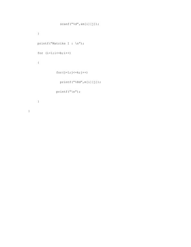 Array dalam bahasa c | DOCX