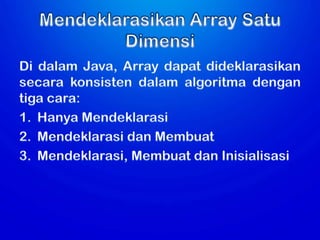 Array dalam Struktur Data | PPT