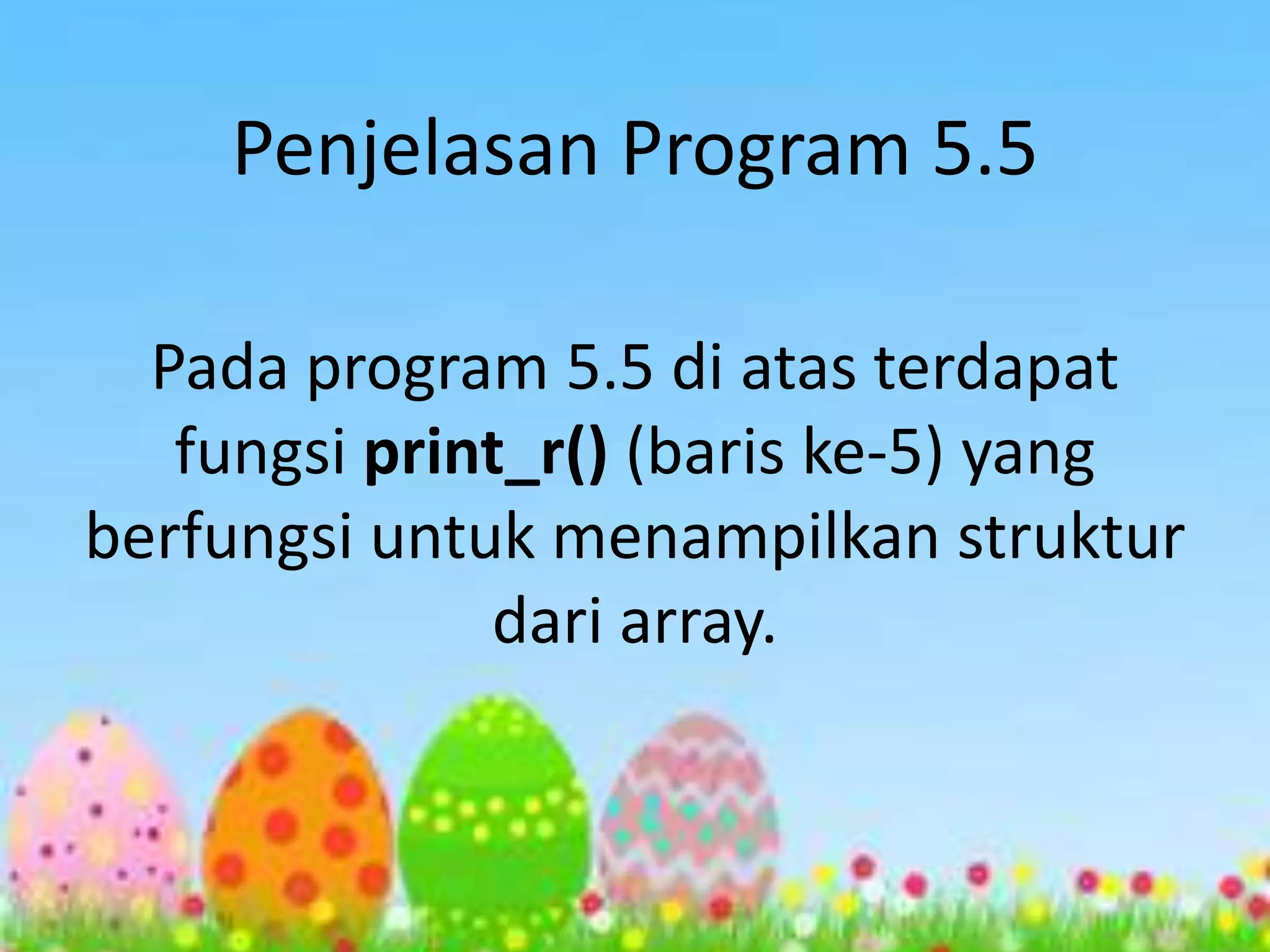 Array dan fungsi | PPTX