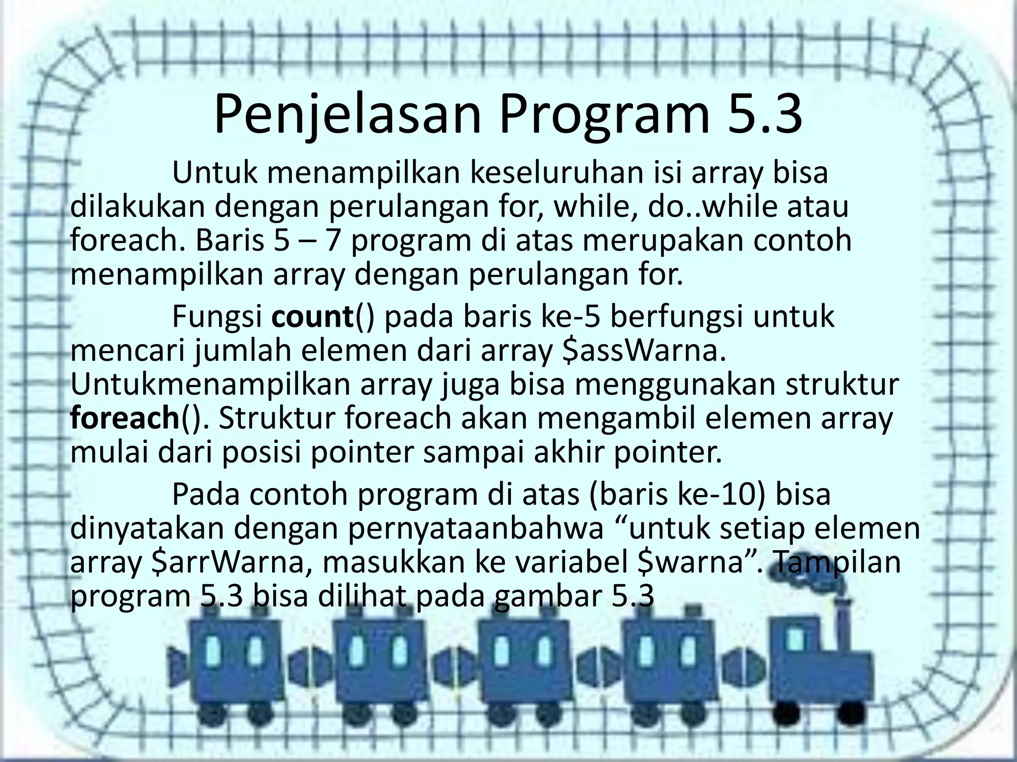 Array dan fungsi | PPTX