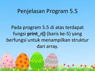 Array dan fungsi | PPTX