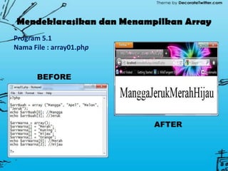 Array dan fungsi | PPTX