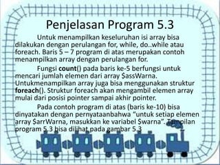 Array dan fungsi | PPTX