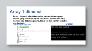 Array dan record | PPTX