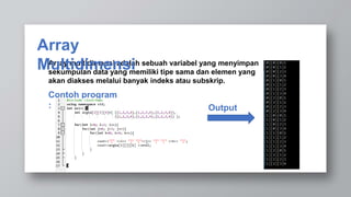 Array dan record | PPTX