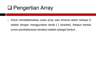 Array dan string | PPT