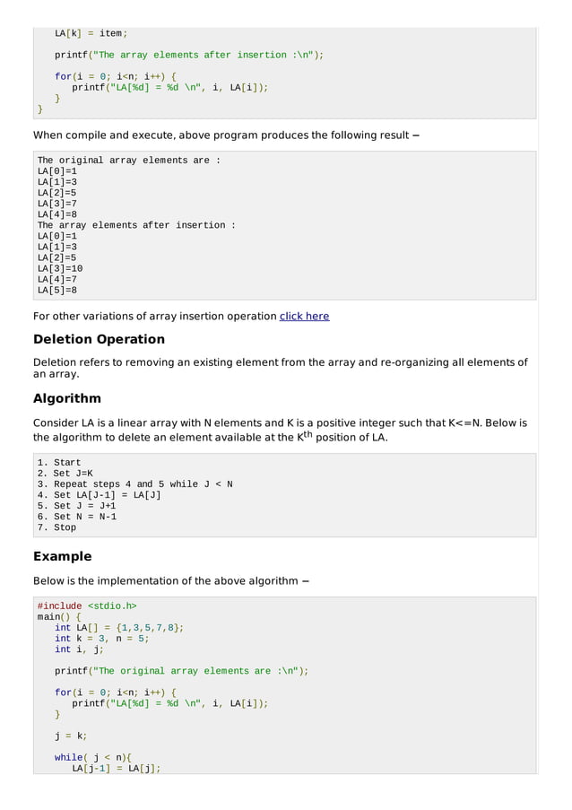 Array data structure | PDF