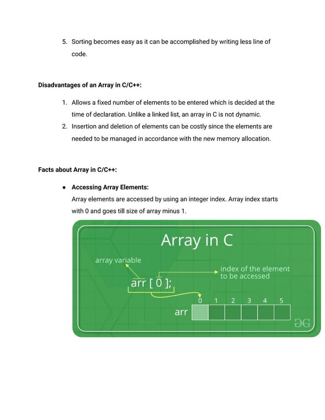 Array Data Structure For Programing Language Pdf
