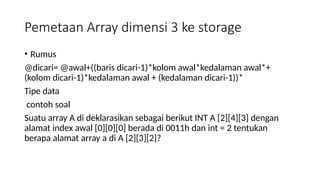 ARRAY DIMENSI.pptxttttttttttttttttttttttt | PPTX