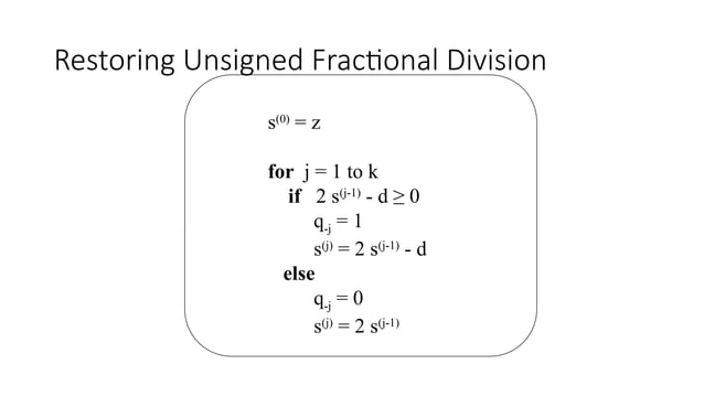 array divider on digital design for reference | PPT