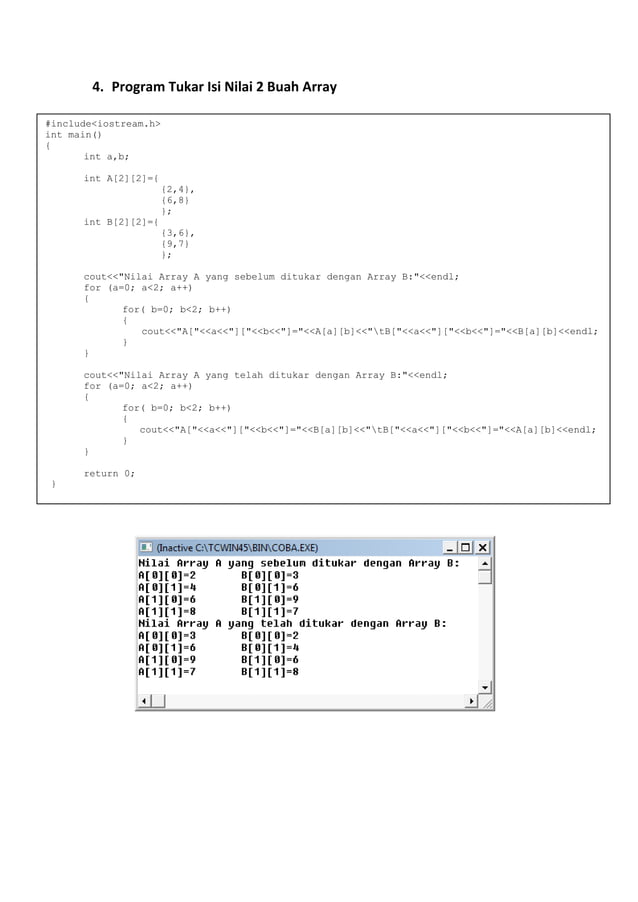 Array Dua Dimensi | PDF
