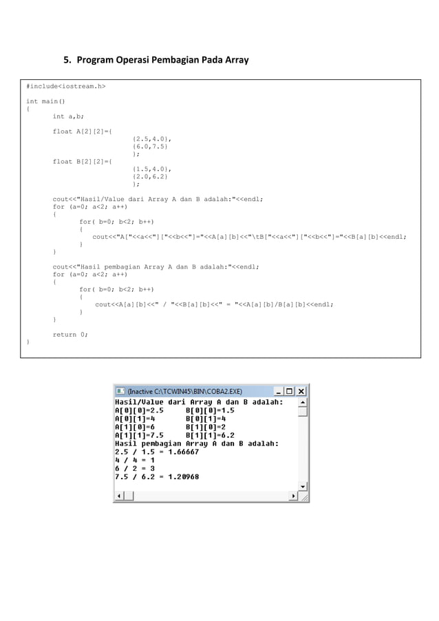 Array Dua Dimensi | PDF