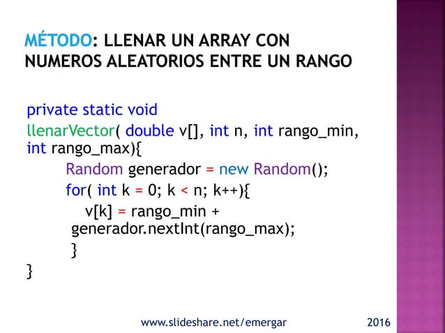 Array en java operaciones | PDF
