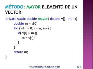 Array en java operaciones | PDF