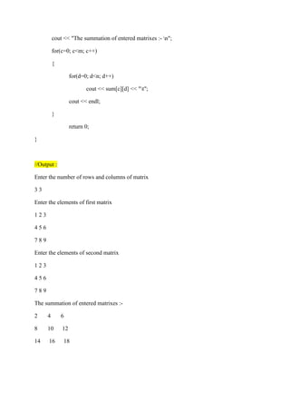C++ ARRAY WITH EXAMPLES | PDF
