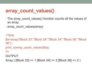 Array functions for all languages prog.pptx | Programming Languages | Computing