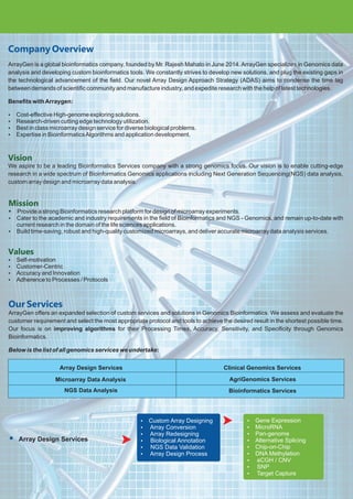 Arraygen brochure | PDF