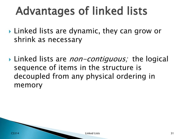 Array Implementation And Linked List As Datat Structure Ppt
