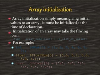 Array in C | PPT
