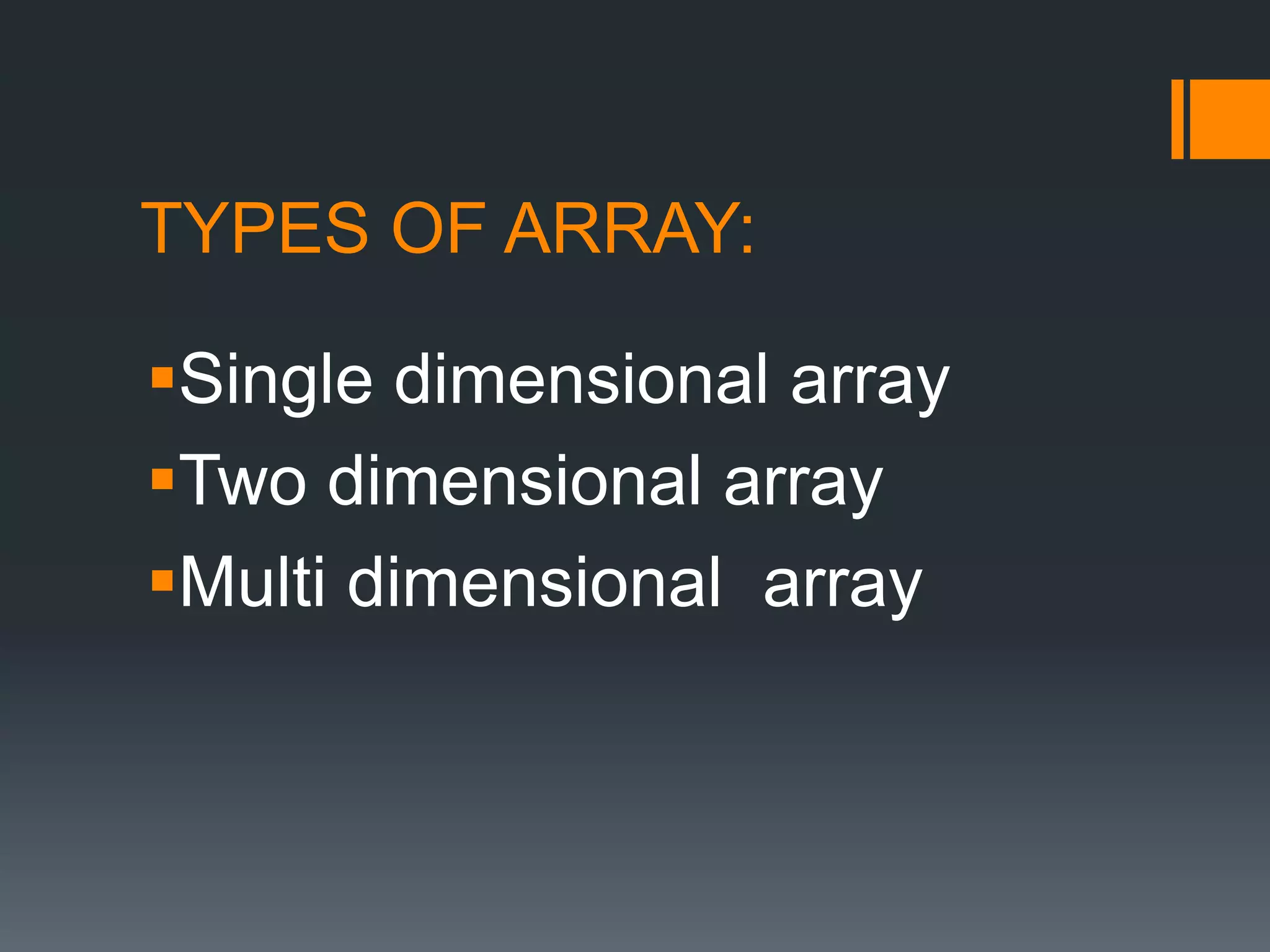 Array in c++ | PPTX