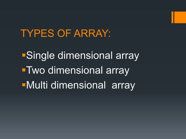 Array in c++ | PPTX
