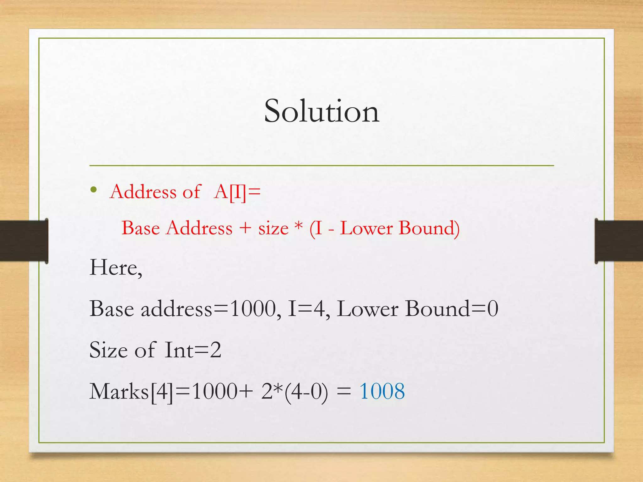 One Dimensional Array | PPT