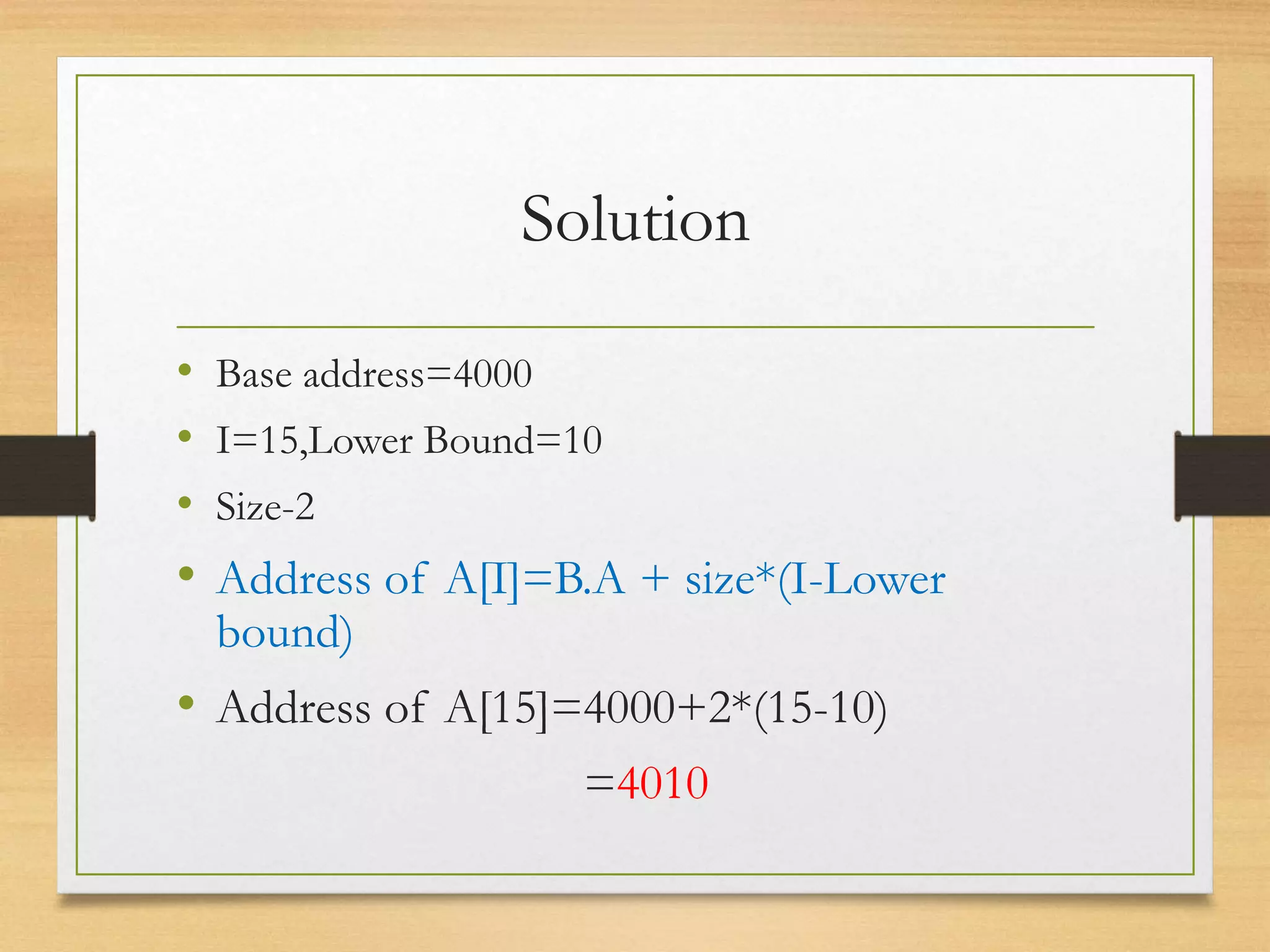 One Dimensional Array | PPT