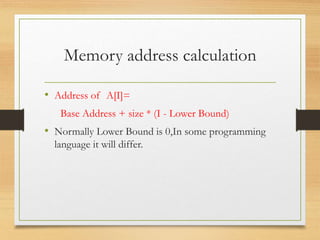 One Dimensional Array | PPT