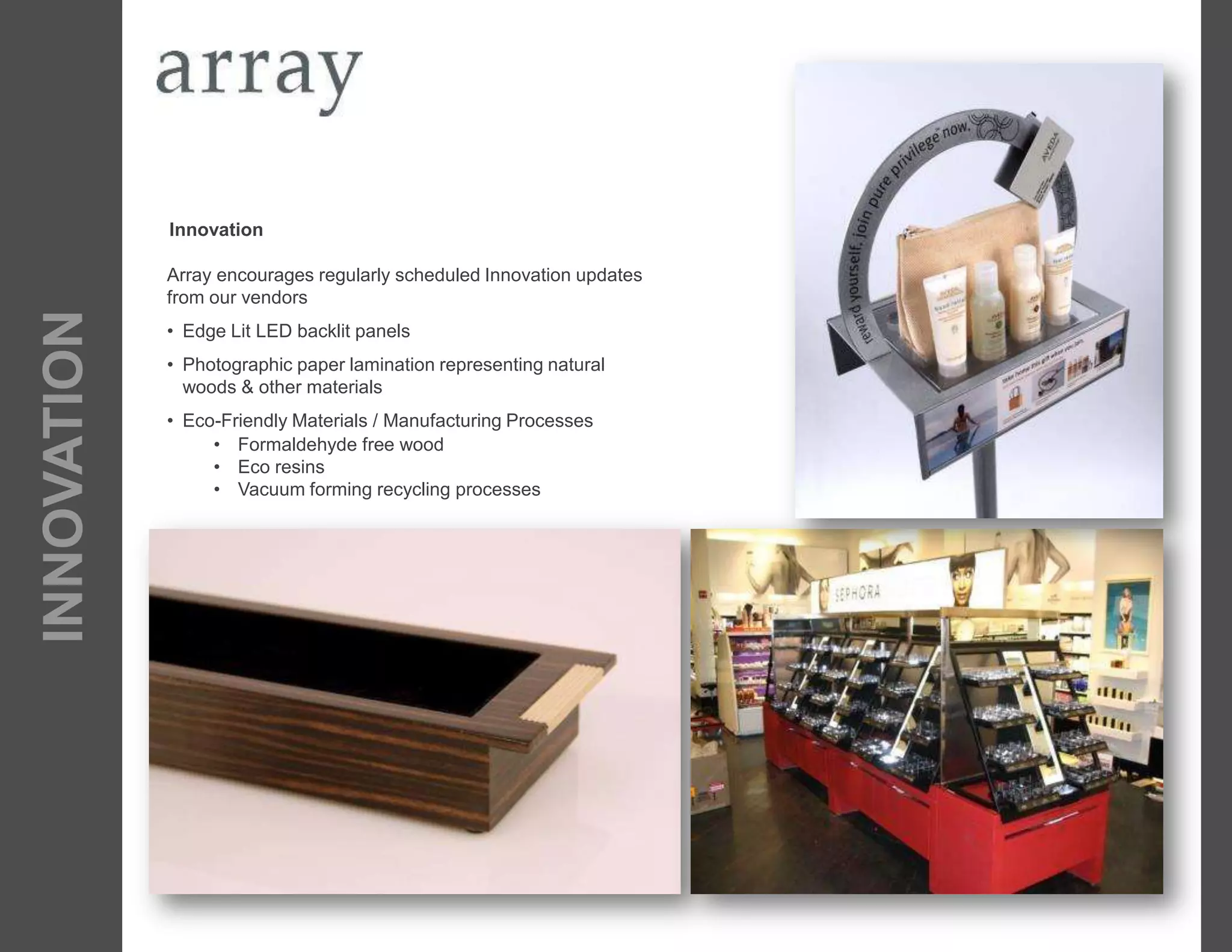 Retail Merchandising & Fixturing - Global Partner - Array Marketing | PPTX