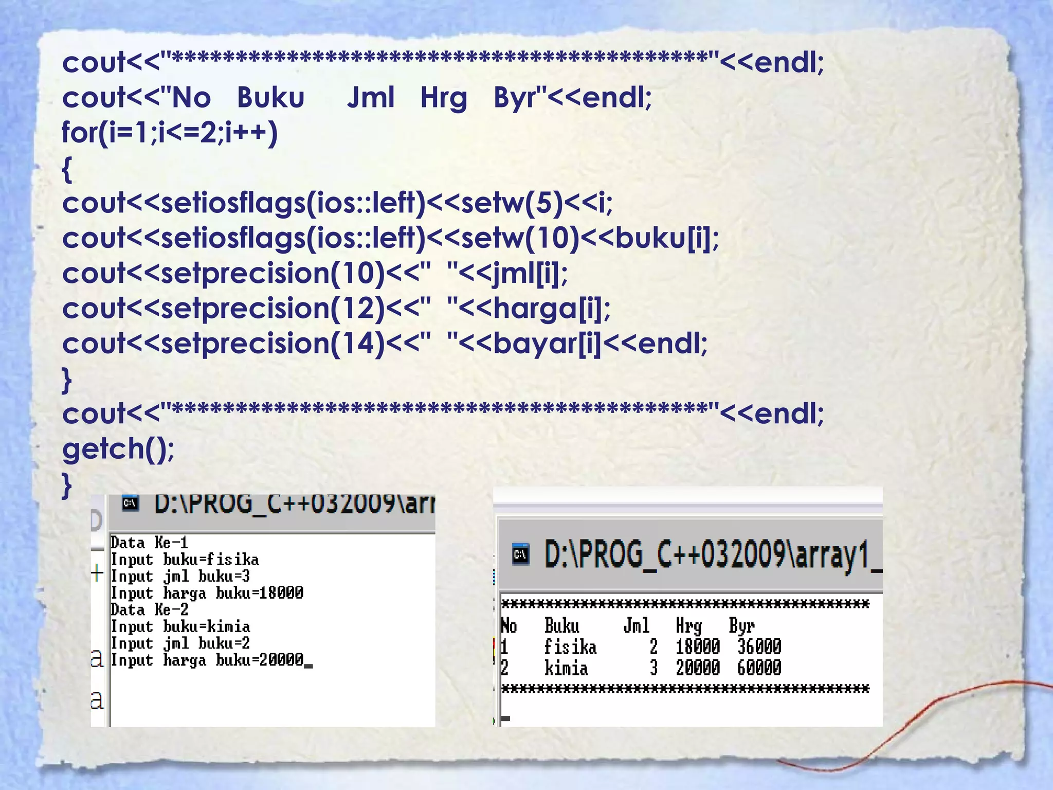 Penggunaan Array Satu Dimensi & Dua Dimensi | PPT