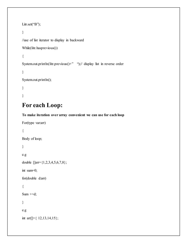 Array list | DOCX | Programming Languages | Computing