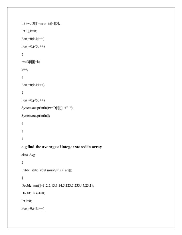 Array list | DOCX | Programming Languages | Computing