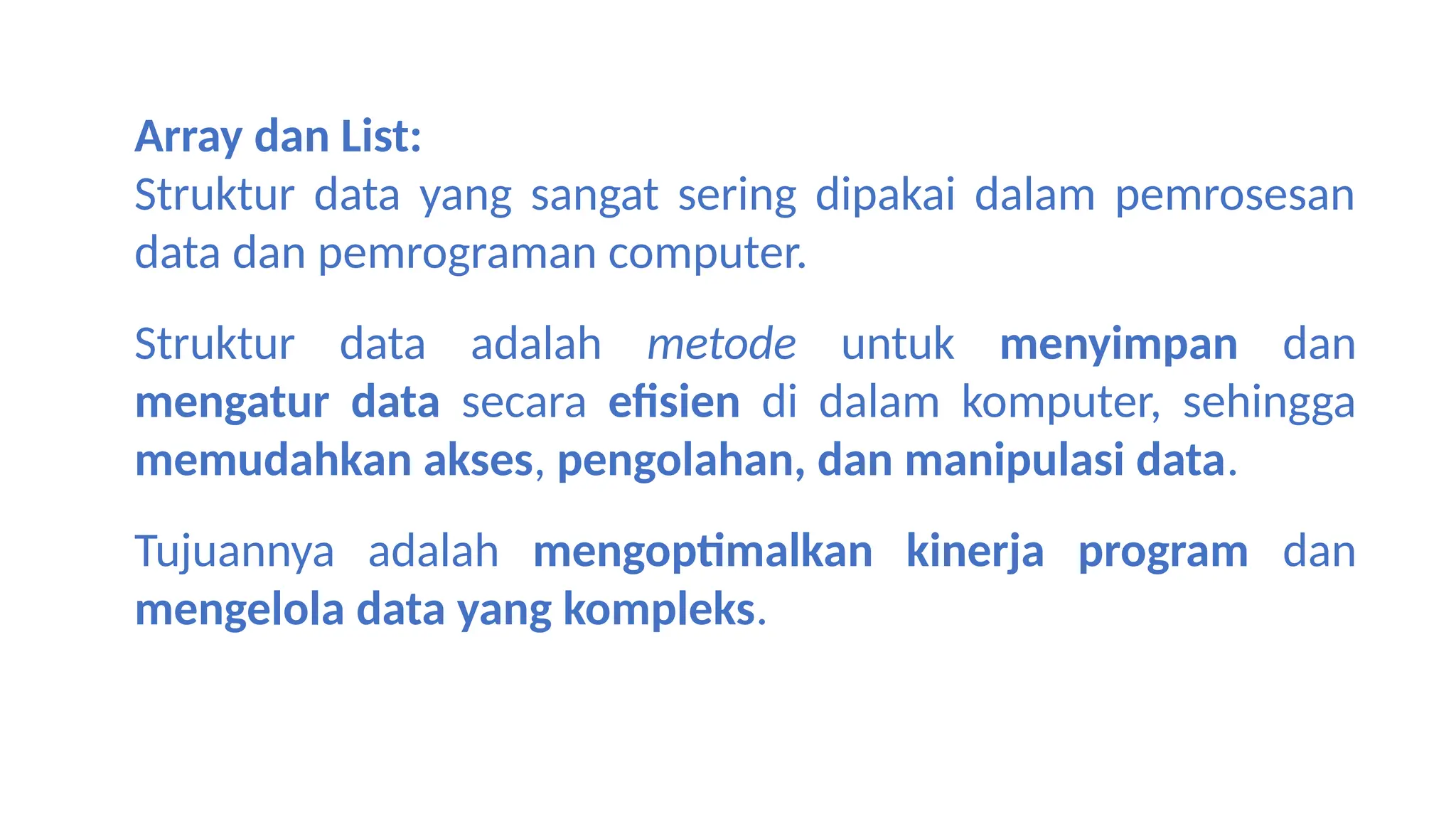 Array & List: Penggunaannya dalam pemrosesan data.pptx