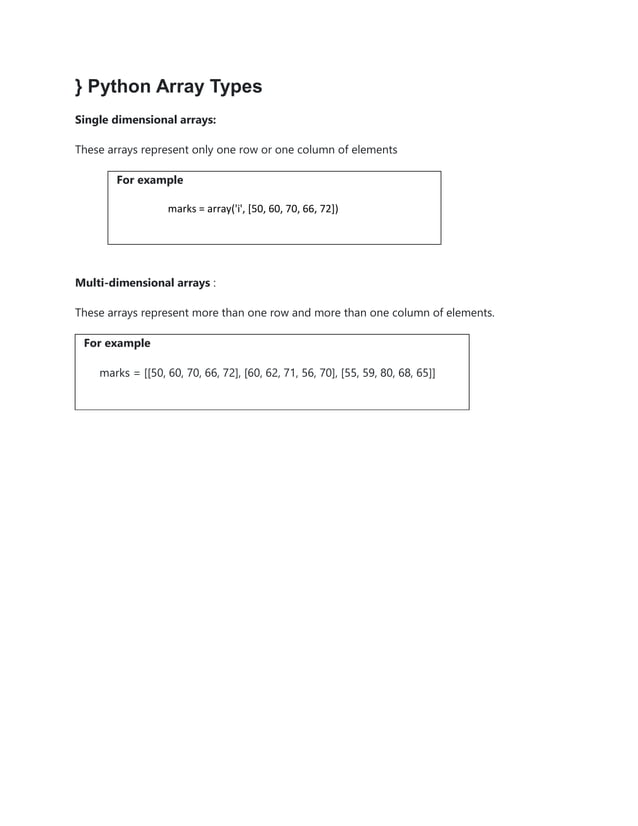 Array Modeldocx Programming Languages Computing