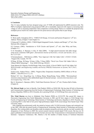 Array multiplier using p mos based 3t xor cell | PDF