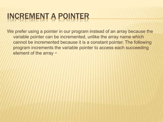 Array of pointer | PPTX